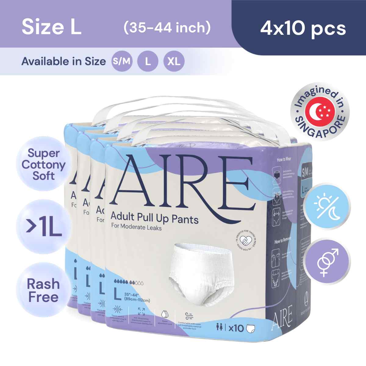 Adult Diapers, Pull Up Pants, Pamper Singapore, Buy Online – Aire